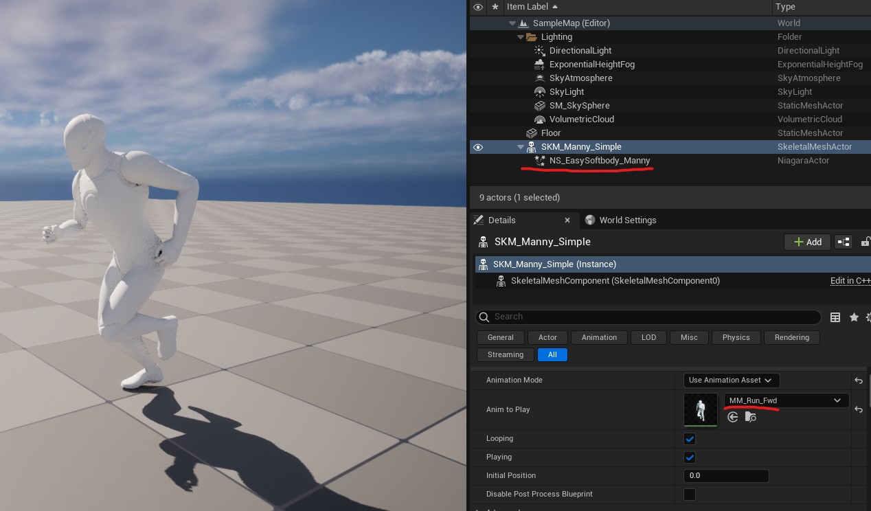 Easy(Fake) Soft Body Simulation on Animated Skeletal Mesh – HeyYo CG